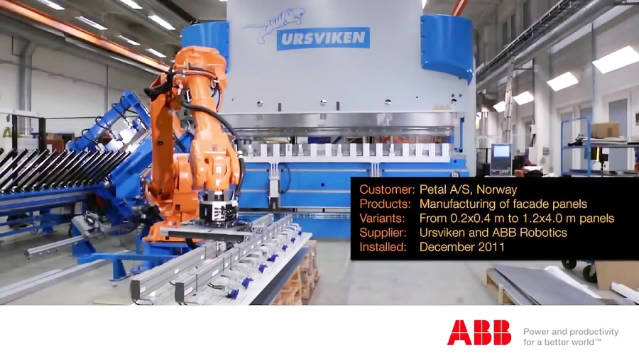 ABB Robotics - Folding Metal Sheets (Press Brake Tending)