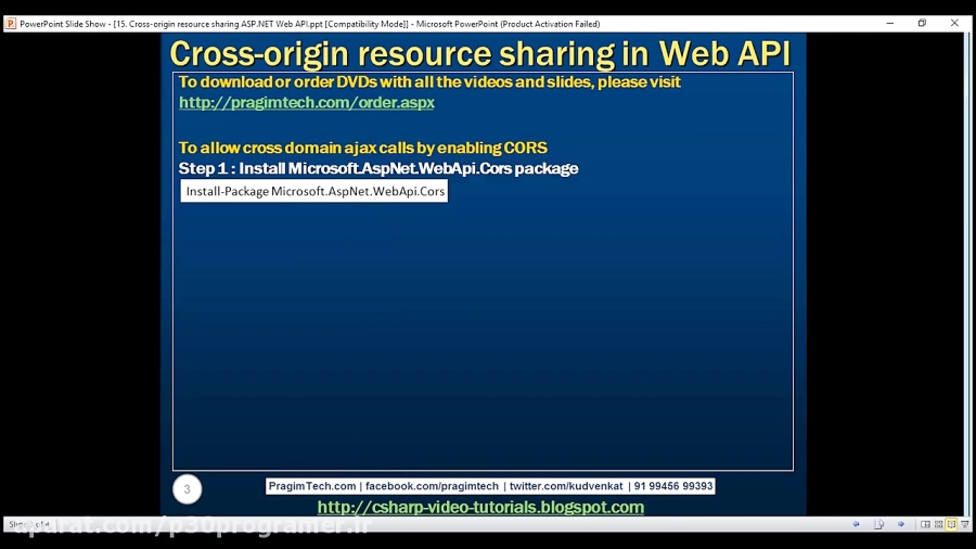 15 Cross origin resource sharing ASP NET Web API