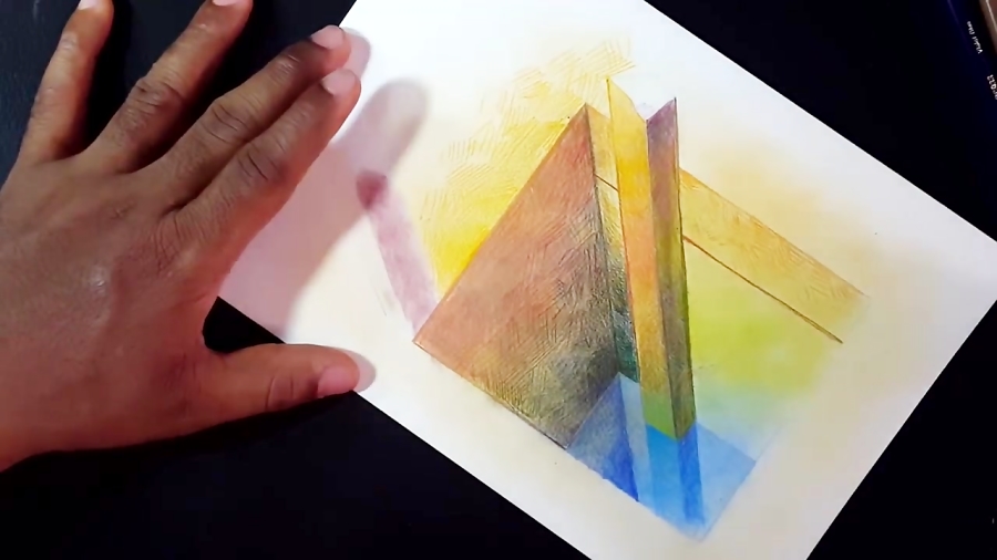How to Draw a 3D Water Well Hole | Temple Well Drawing