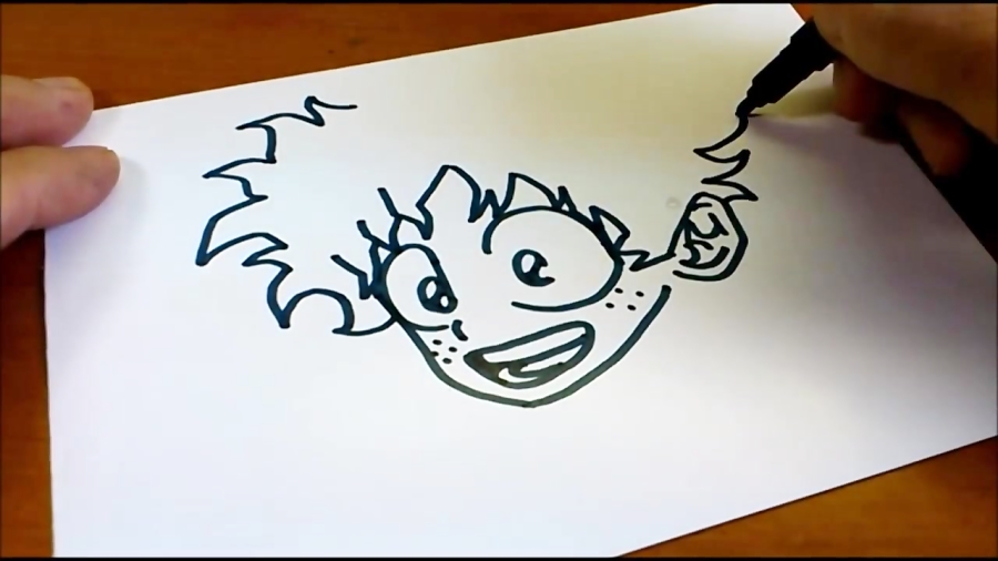 How to turn words DEKU（Boku no Hero Academia｜Anime ヒロアカ）into a Cartoon