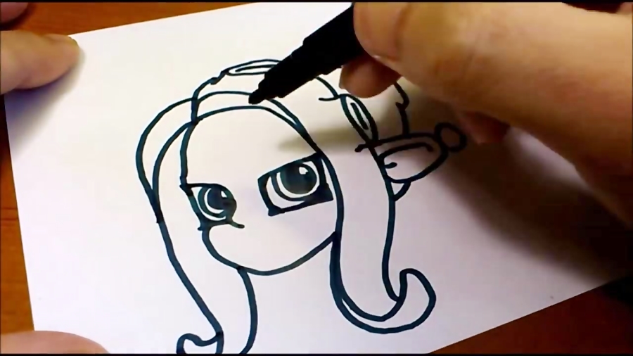 How to turn words OCTO（Splatoon 2 Octo Expansion）into a Cartoon