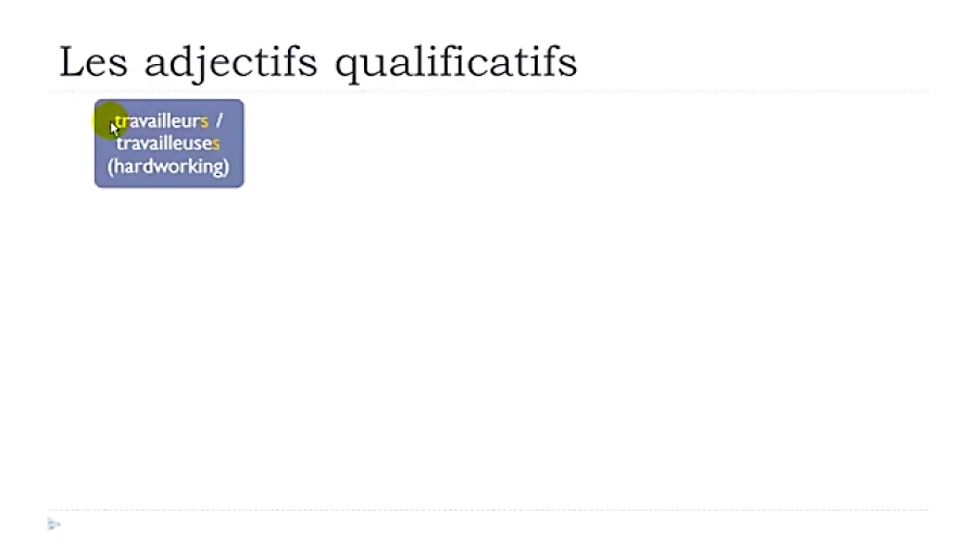 Learn French - Unit 5 - Lesson E - Les adjectifs qualificatifs