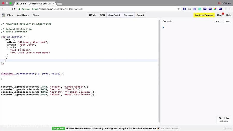 آموزش JavaScript Algorithmic Scripting Advanced Level