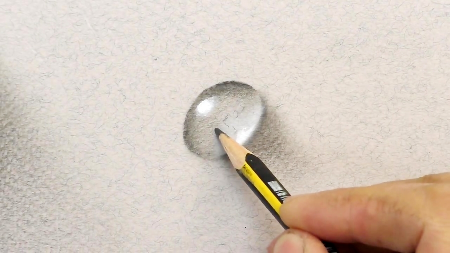 Drawing of water drops/ Life Like DRAWING/ How To Paint hyperrealistic 3D