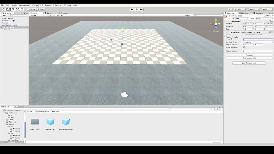 Unity 5 - Tutorial 2 "How create Talking people with Population System"