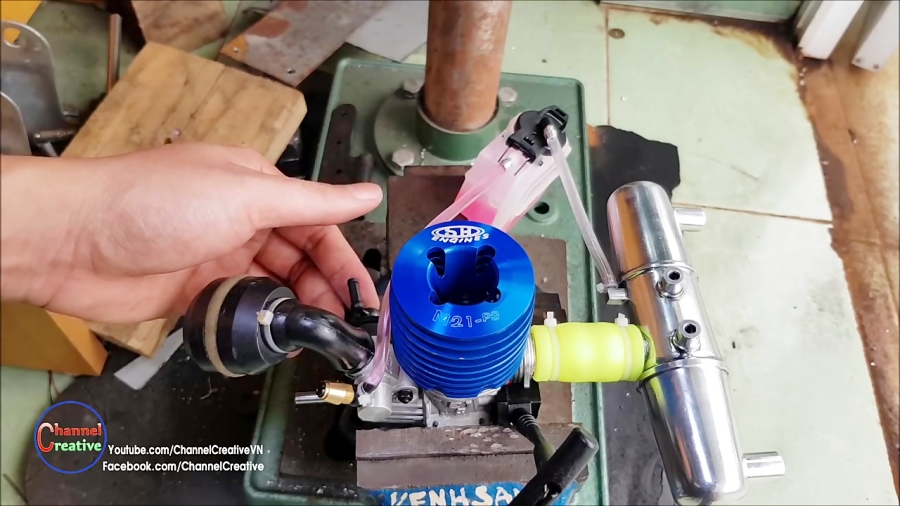 Starter 3,48cc Nitro 2 Stroke Engine