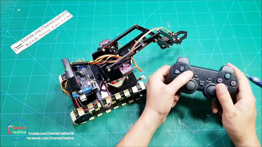 How to make a RC Tank Robot Arm