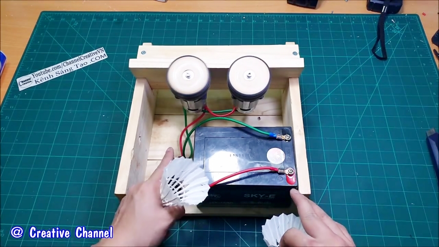 Build Badminton Shuttle Feeder Machine With 775 Motor - v1