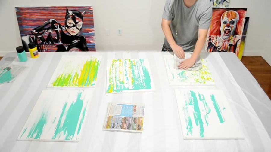 How to Paint Backgrounds - Easy Cool Technique