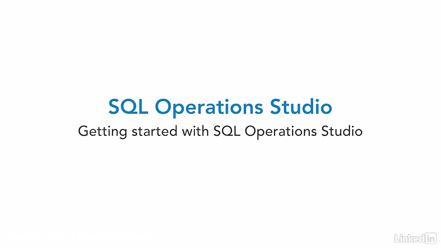 دوره ﻿SQL Server - شروع به کار با SQL Operations Studio