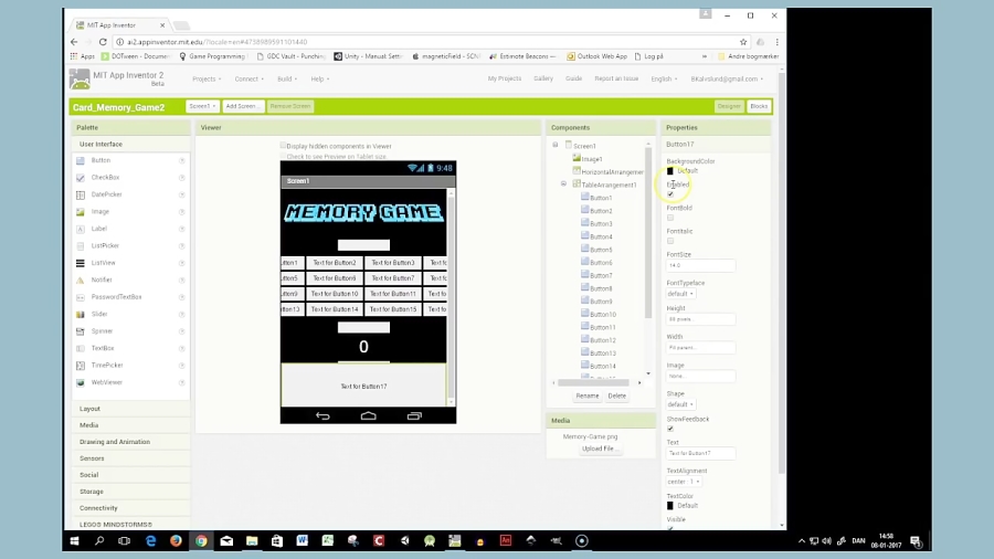 App Inventor 2 Tutorial: Memorygame for your Android device
