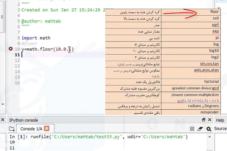 معرفی ماژول cmath و methodهای اعداد مختلط در پایتون