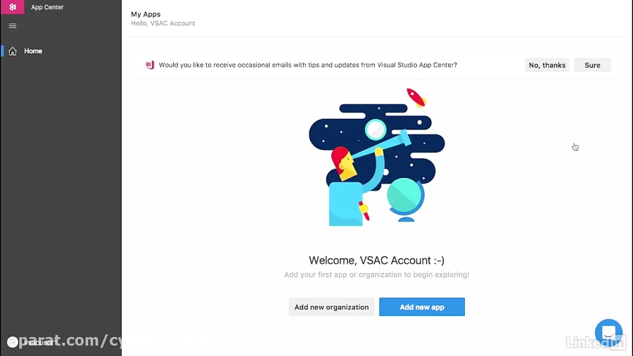 دانلود کورس ﻿Visual Studio App Center - پورتال وب VSAC