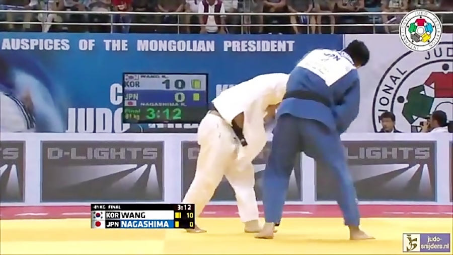 Wang Vs Nagashima - 81kg GP Ulaanbaatar 2014