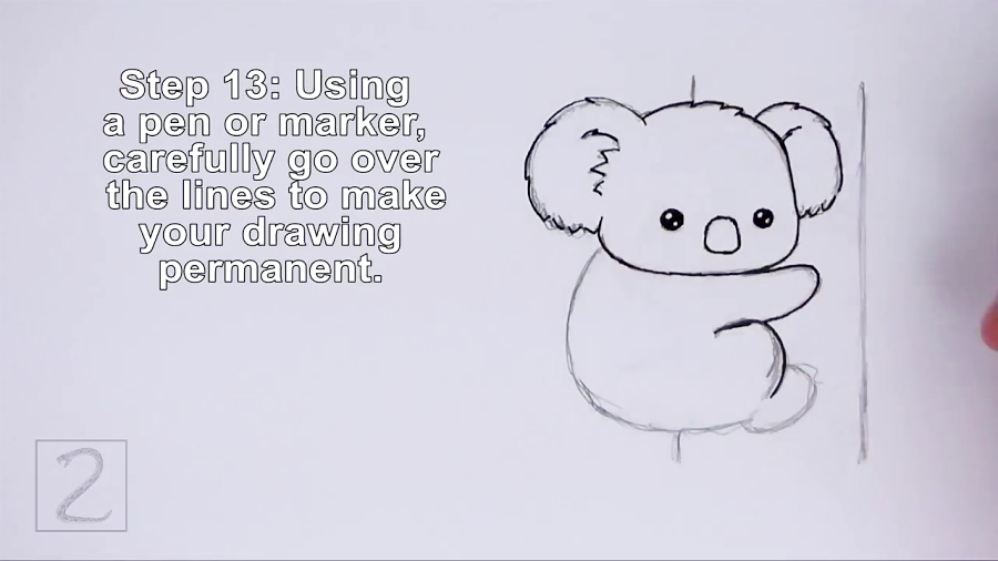 How to Draw a Koala (Cartoon)