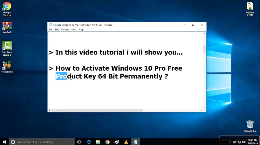 Activate Windows 10 Pro Free Product Key 64 Bit 2019 | Permanently