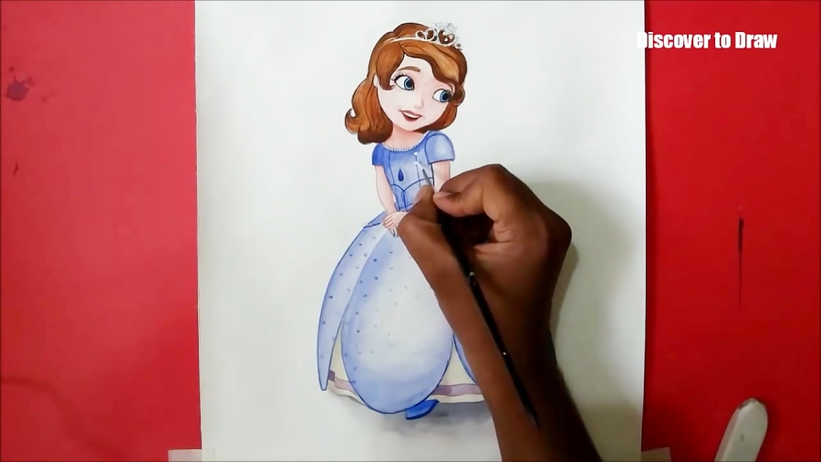 How to draw Sofia the first Character from Disney