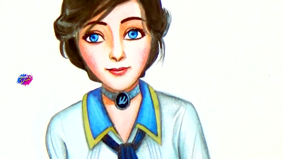 how to draw Elizabeth Bioshock Speed painting