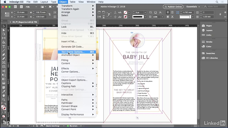 آموزش ﻿indesign - پاراگراف ها و تقسیم بندی