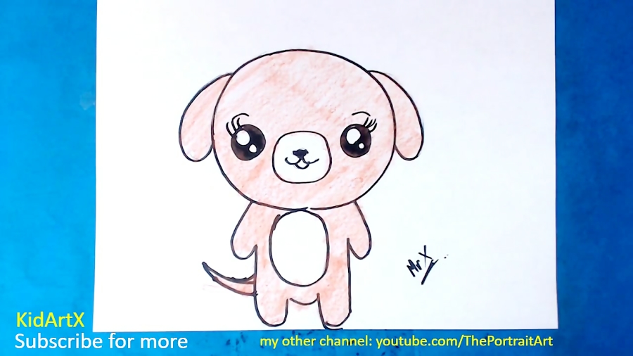 How to Draw different Animals from same basic shape (Part 5 of 5 - Dog)