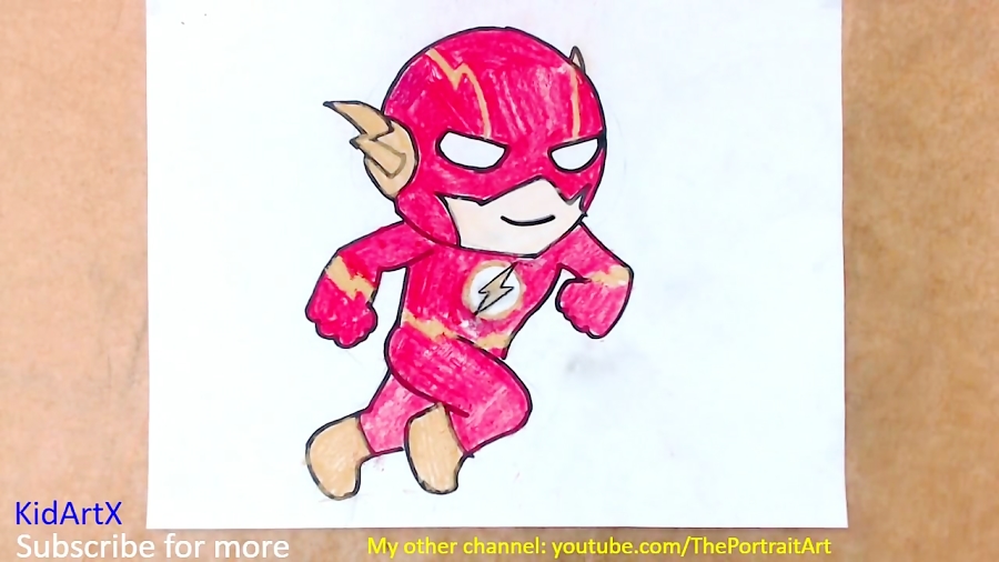 How to Draw Kid Flash - Step by Step Tutorial