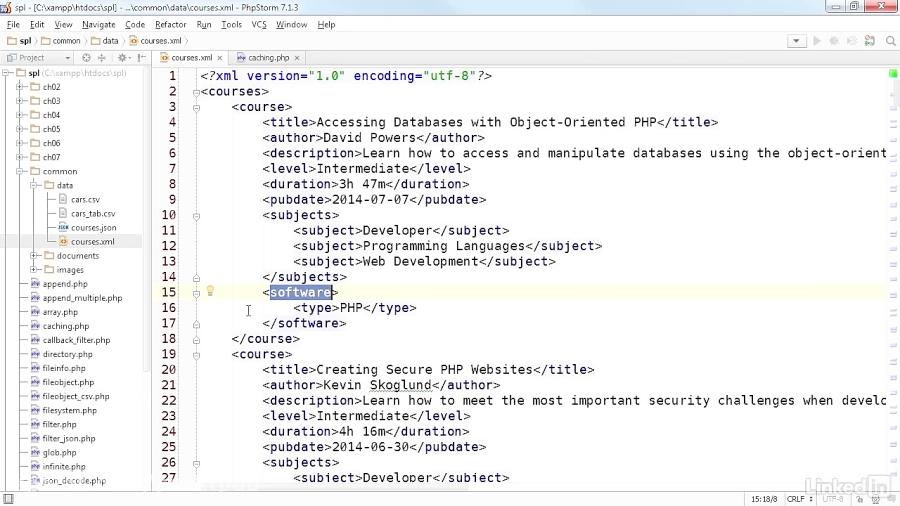 آموزش ﻿PHP - درمان عنصر نهایی با CachingIterator متفاوت است...