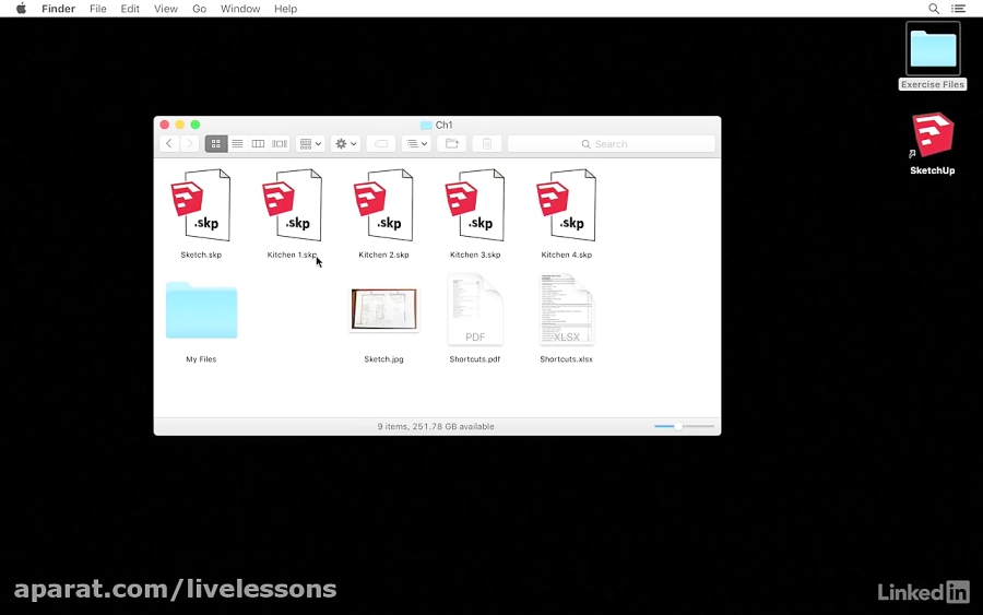 دانلود آموزش ﻿SketchUp - با استفاده از فایل های تمرین...