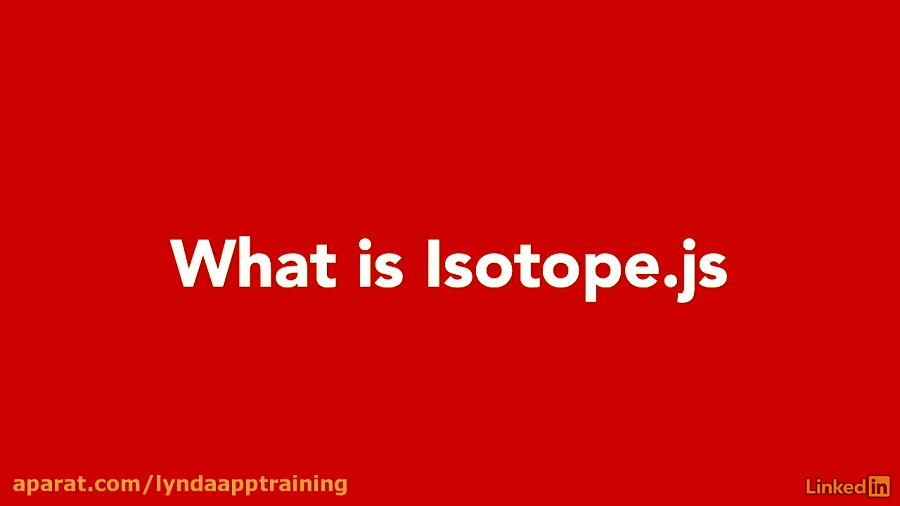 کورس ﻿جاوااسکریپت - Isotope.js چیست؟