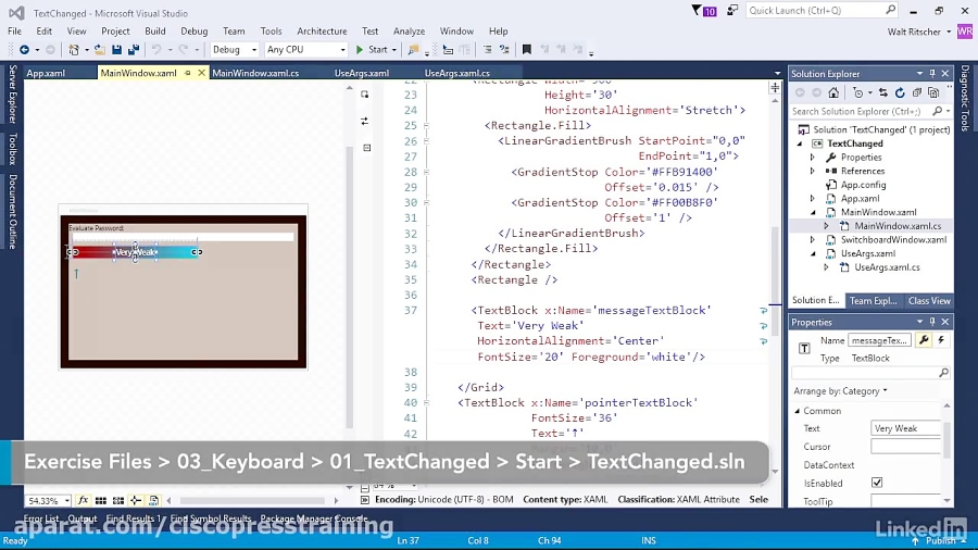 آموزش ﻿WPF - از رویداد TextChanged استفاده کنید