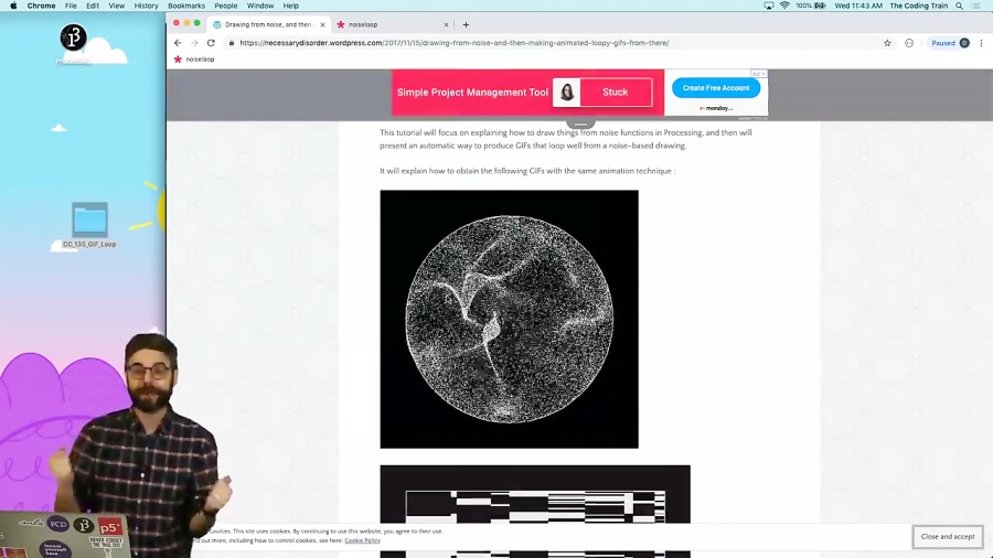 Coding Challenge #136.2: Perlin Noise GIF Loops