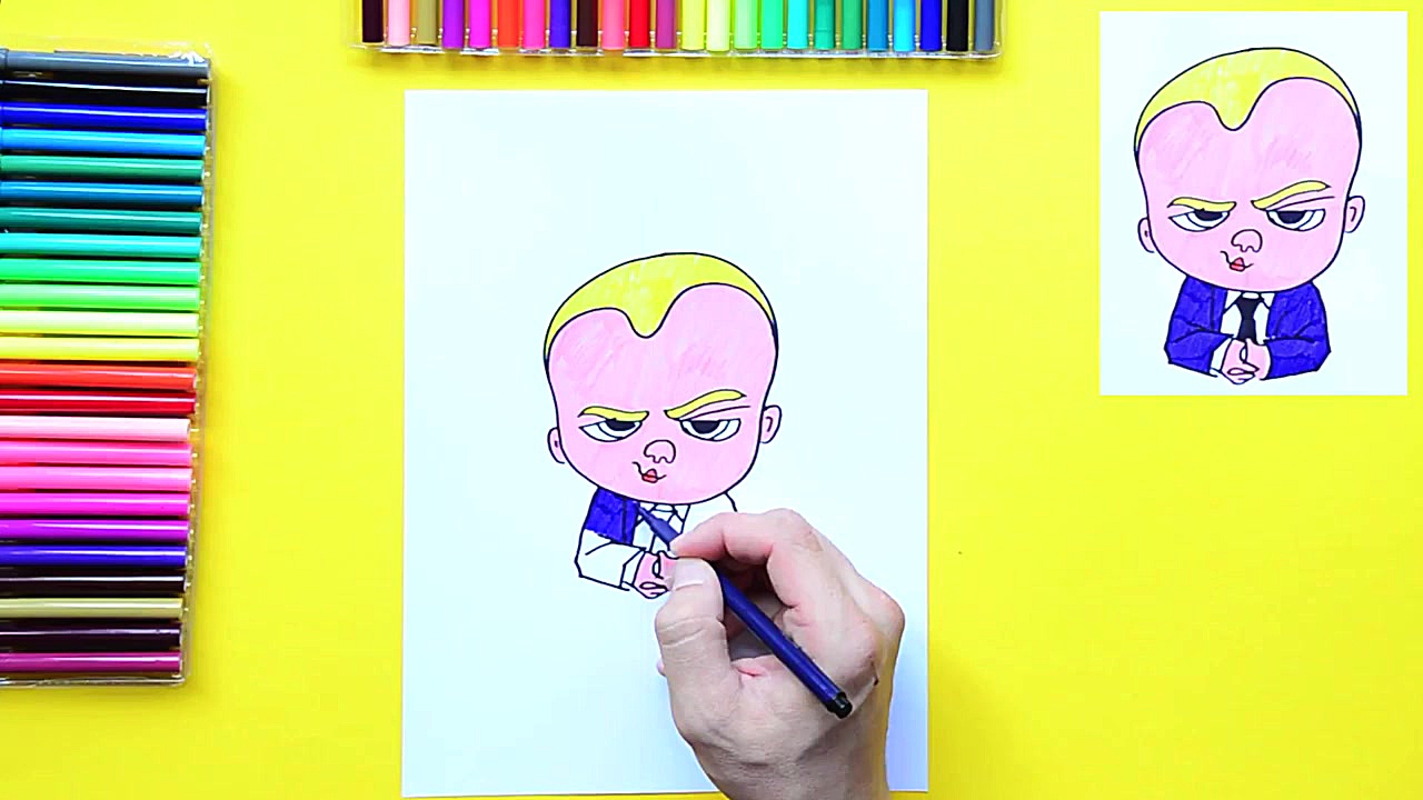 How to draw Boss Baby