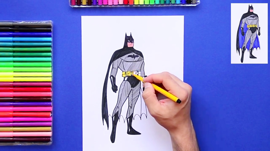 How to draw Batman