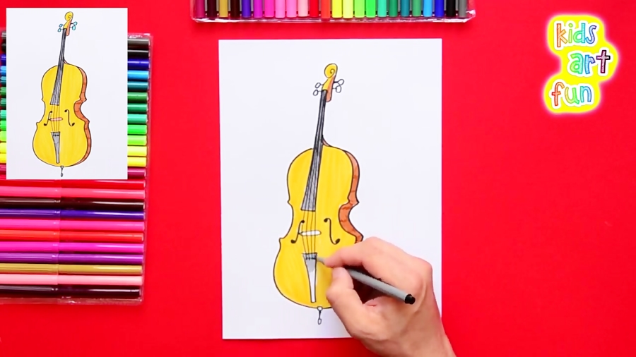 How to draw a Cello