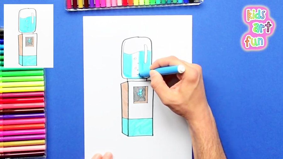How to draw a Water Cooler