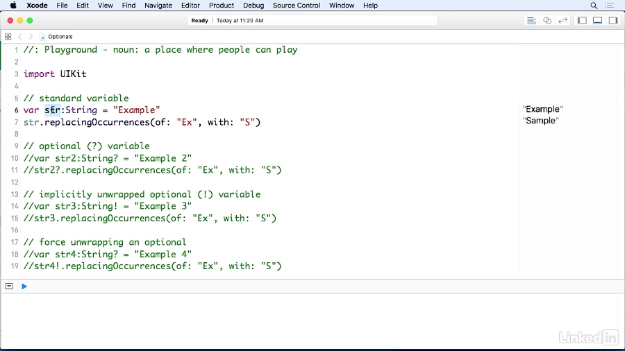 آموزش ﻿Swift - مقادیر اختیاری در Swift