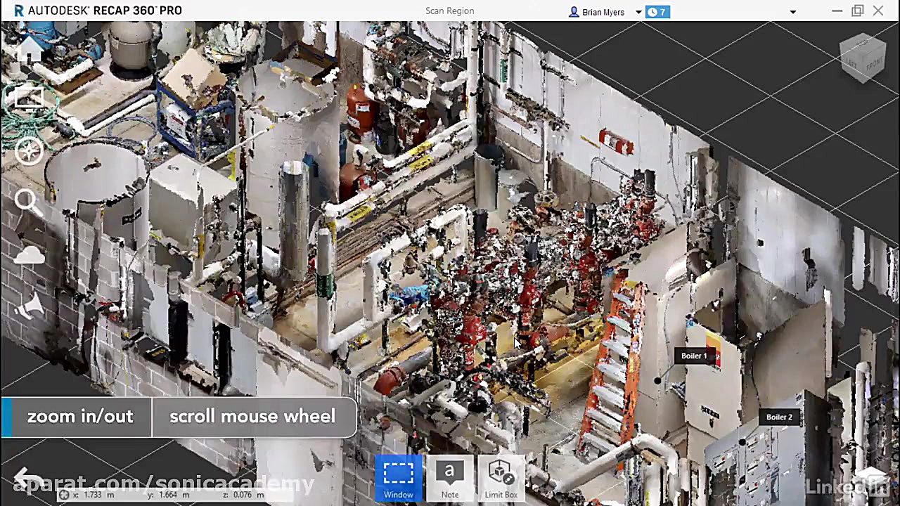 دوره ﻿Autodesk Recap - مناطق را اسکن کن
