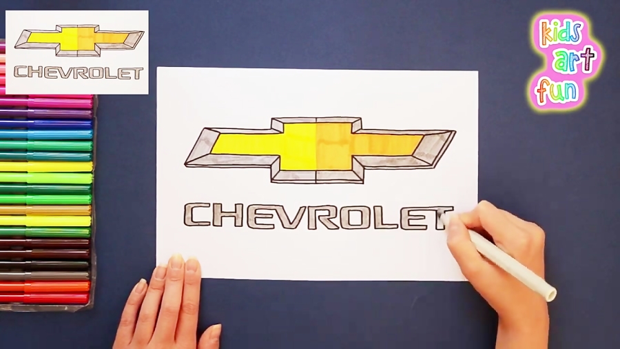 How to draw the Chevrolet Logo
