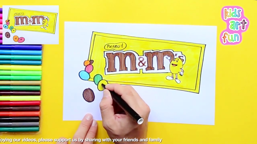 How to draw MM Chocolates
