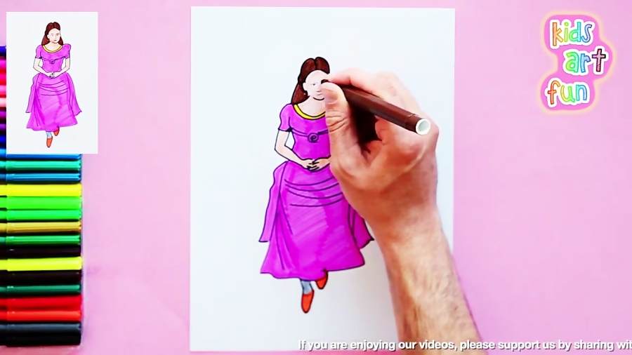 How to draw Clara (The Nutcracker and the Four Realms)