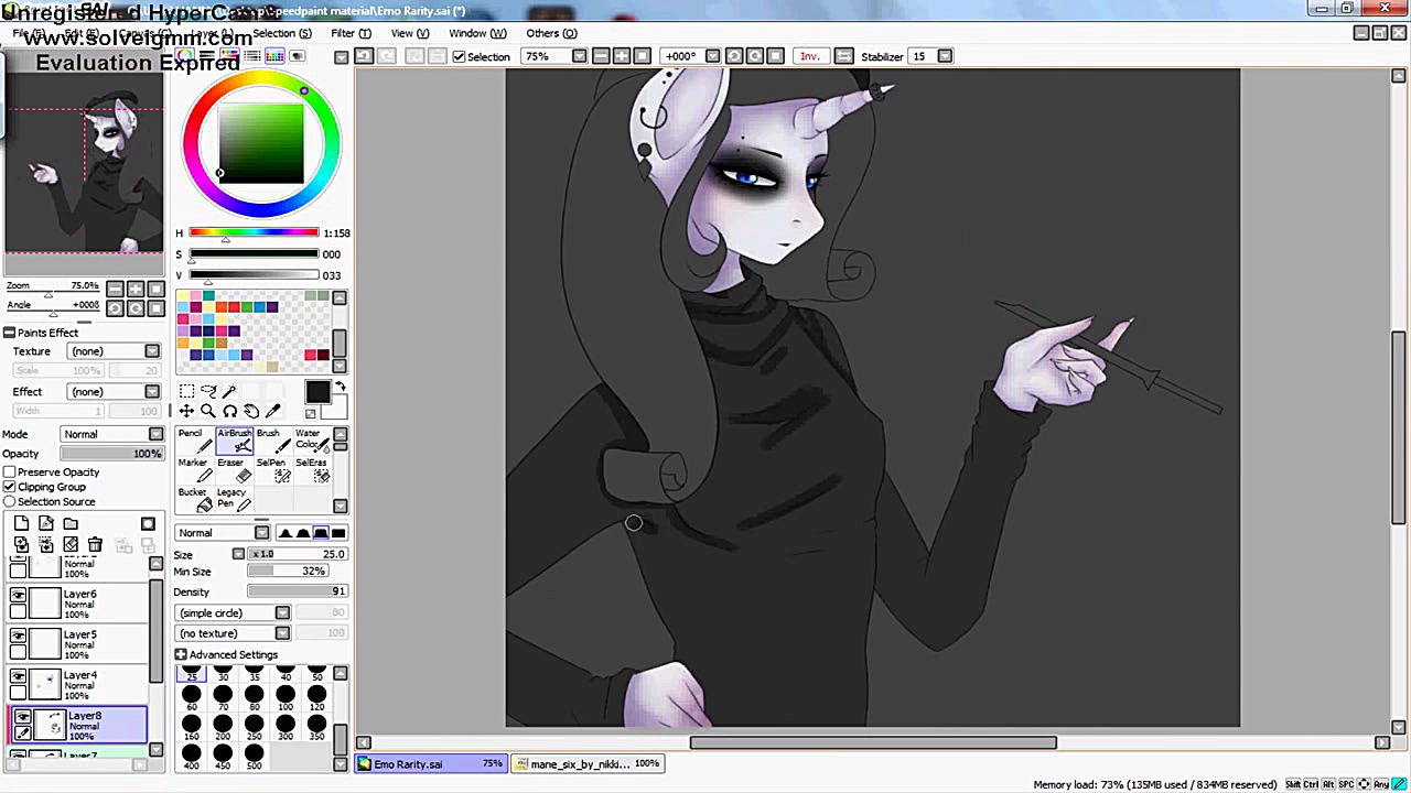 (Speedpaint) MLP: Emo Rarity