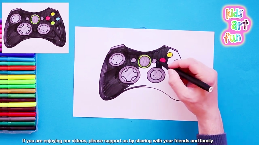 How to draw a Video Game Controller