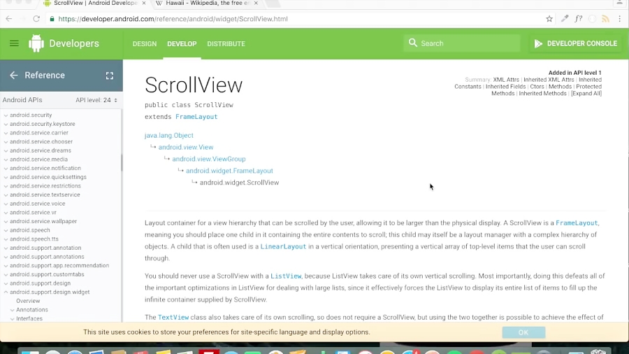 Android scrollview example