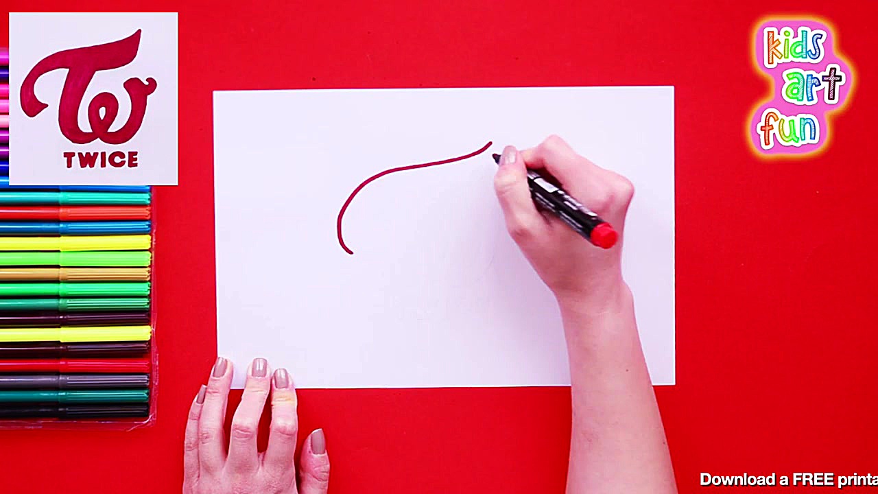 How to draw Twice Band Logo