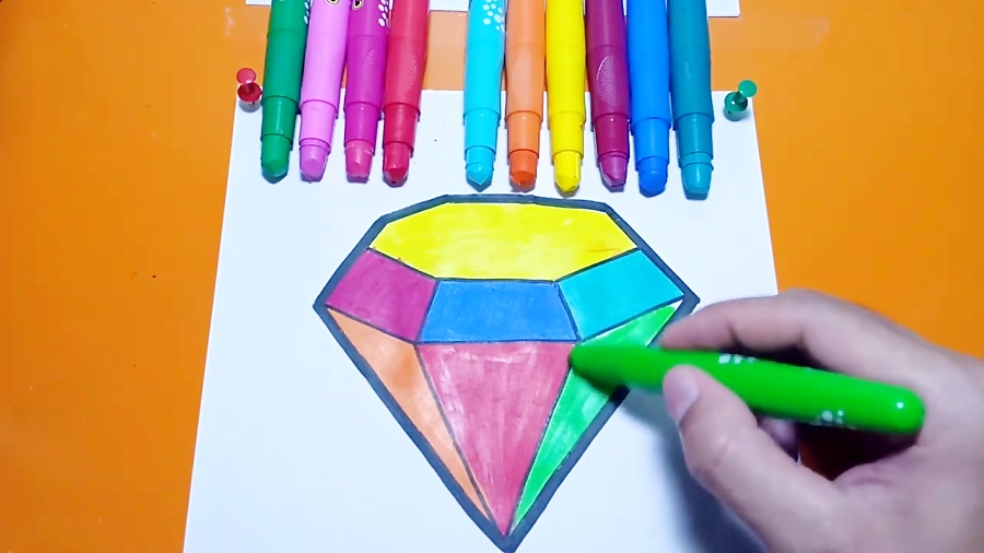 How to draw a Diamond, things to draw, draw for kids