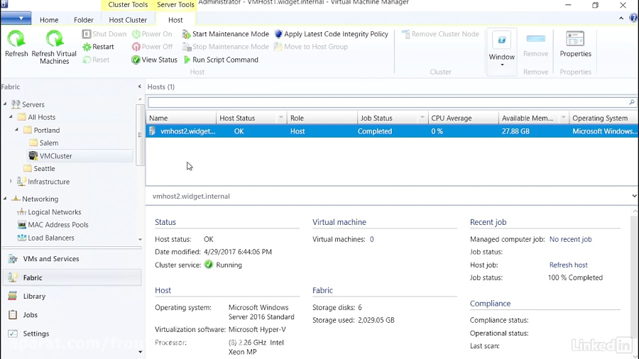 دانلود کورس ﻿System Center 2016 - ایجاد ذخیره سازی خوشه...