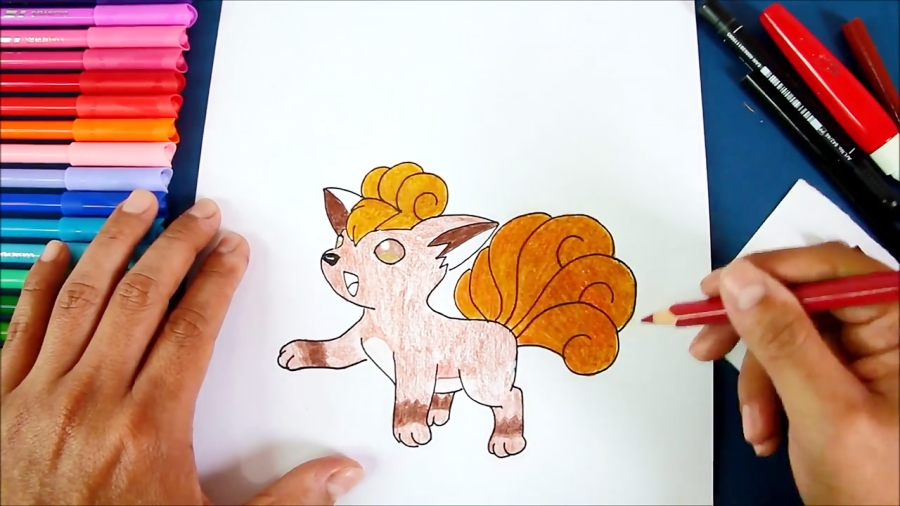How to draw Vulpix (Pokemon GO)