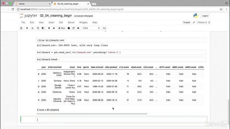 دانلود آموزش ﻿Python - تمیز کردن داده ها