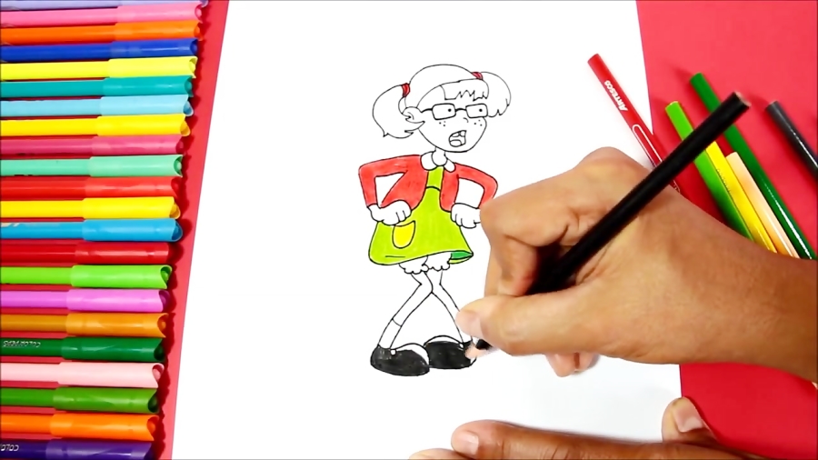 How to draw Chilindrina (El Chavo del Ocho)