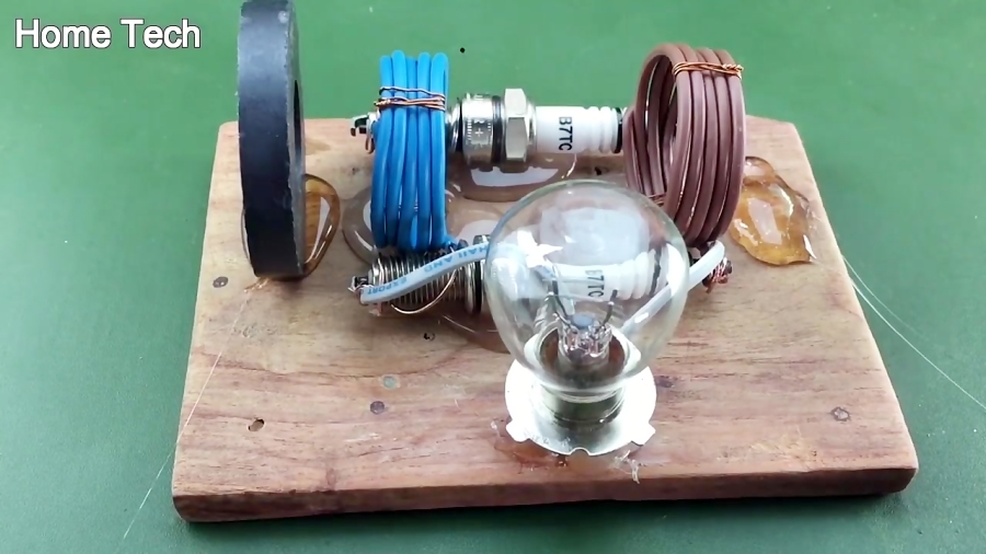Free Energy Using Spark Plug With Magnet 100% | Science Project At Home