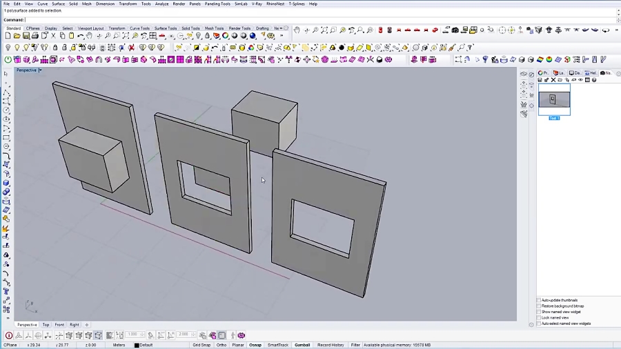 How to use Boolean Operations in Rhino